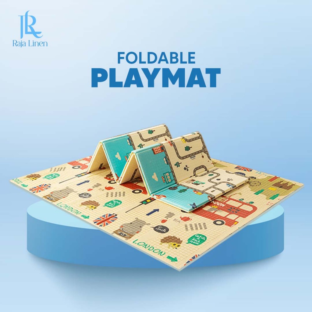 Jual Motif Playmat Premium Anak Bayi Lipat Tebal Double Pad 2 Ukuran ...