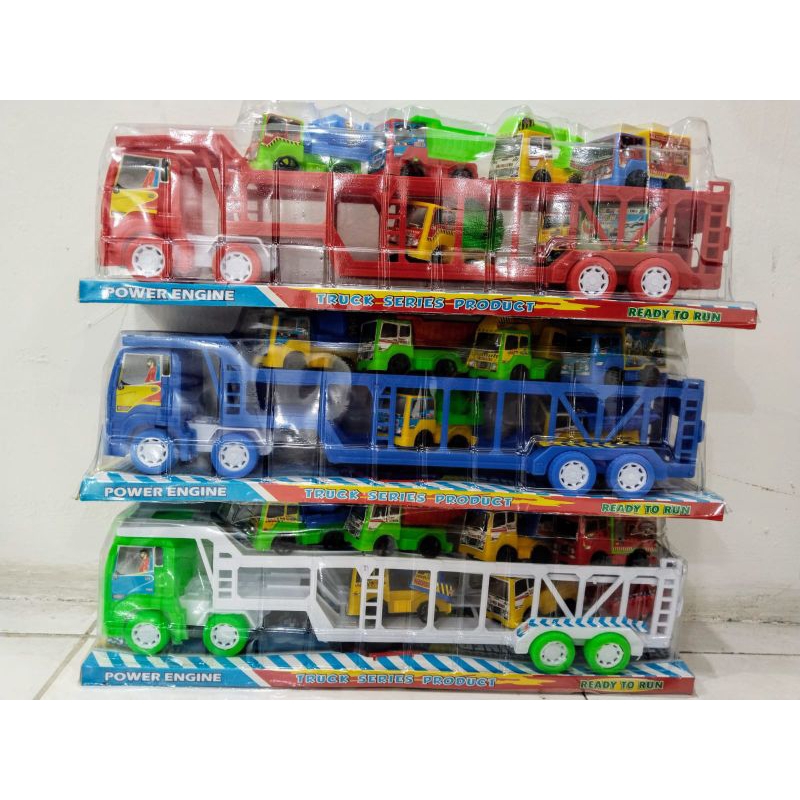 Jual Mainan Anak Truck Container / Mainan Kontruksi Mobil Kemasan Mika ...
