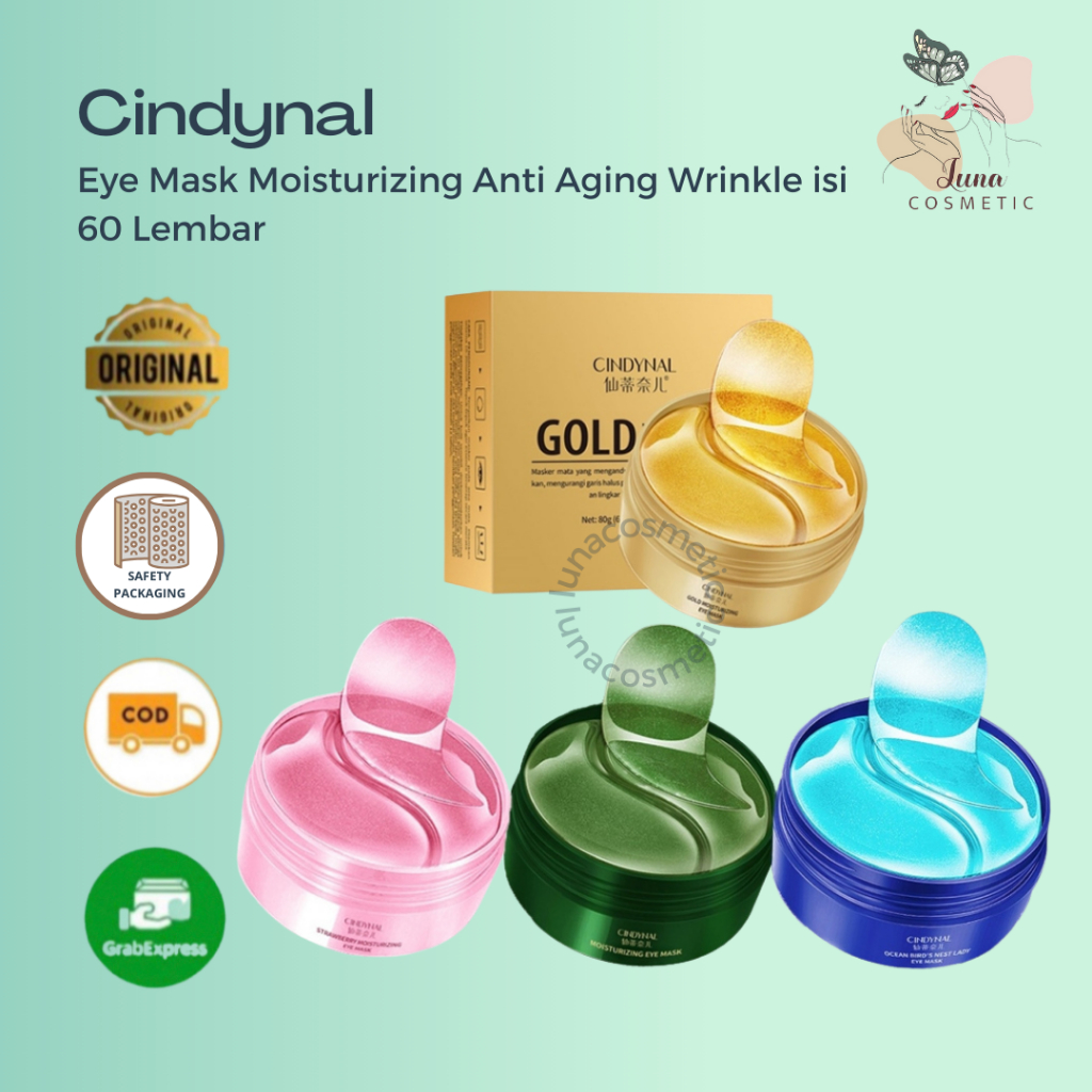 Jual Cindynal Eye Mask Moisturizing Anti Aging Wrinkle isi 60 Lembar ...