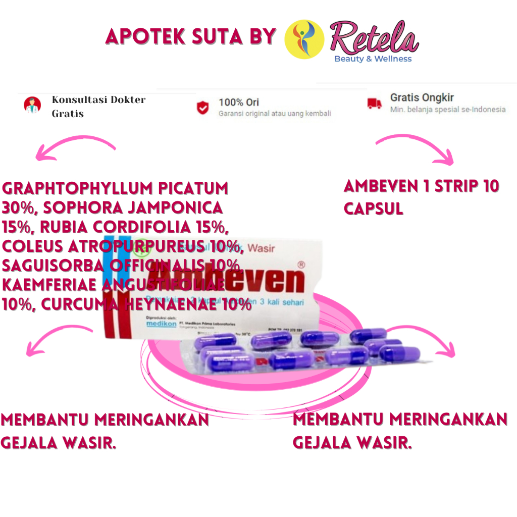 Jual AMBEVEN 1 STRIP 10 CAPSUL | Shopee Indonesia