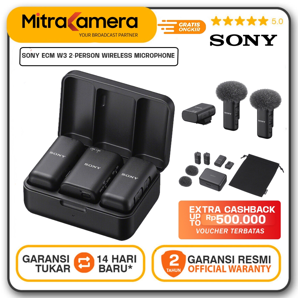 Jual Sony ECM-W3 2-Person Wireless Microphone | Shopee Indonesia
