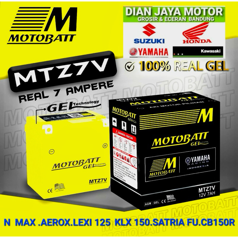 Jual AKI ACCU MOTOR MOTOBATT YAMAHA NMAX N MAX AEROK LEXI MTZ7V 7 AMPER ...