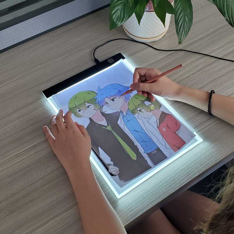 Jual papan jiplak menggambar / tracing gambar Drawing Tracing Board LED ...