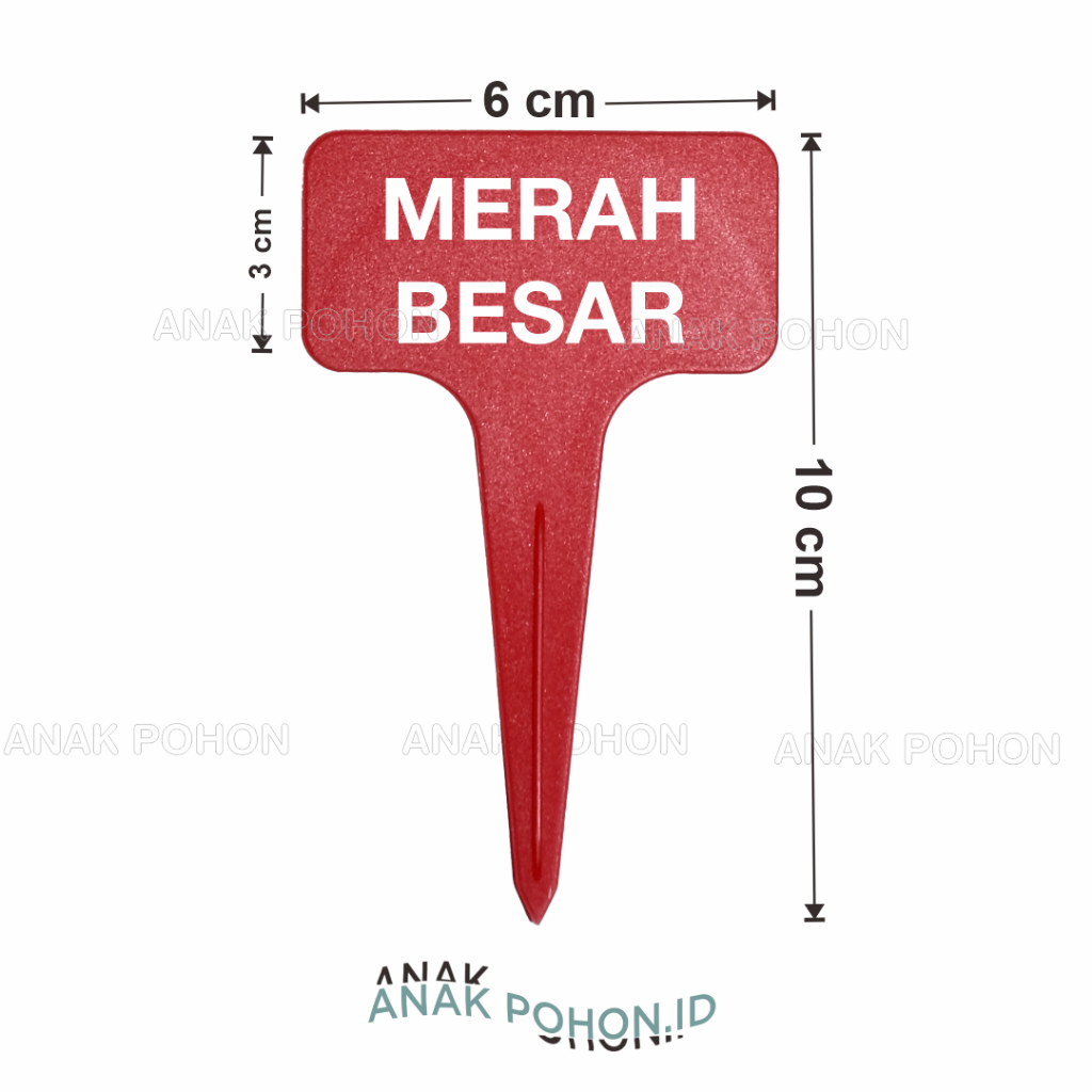 Jual Label Nama Tag Tanaman Ukuran Besar - Anti Air, Bentuk T, Bahan Plastik PVC - Pilihan 6 ...