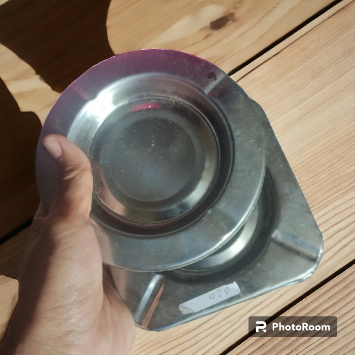 Jual alat rumah tangga ashtray asbak stainless bulat dan kotak | Shopee ...