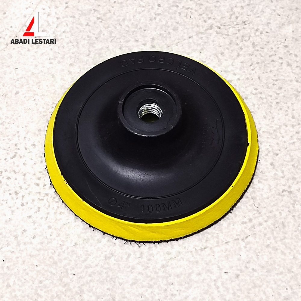 Jual TATAKAN GERINDA AMPLAS GOSOK BULAT 4 INCH / TAP WHEEL AMPLAS BULAT ...