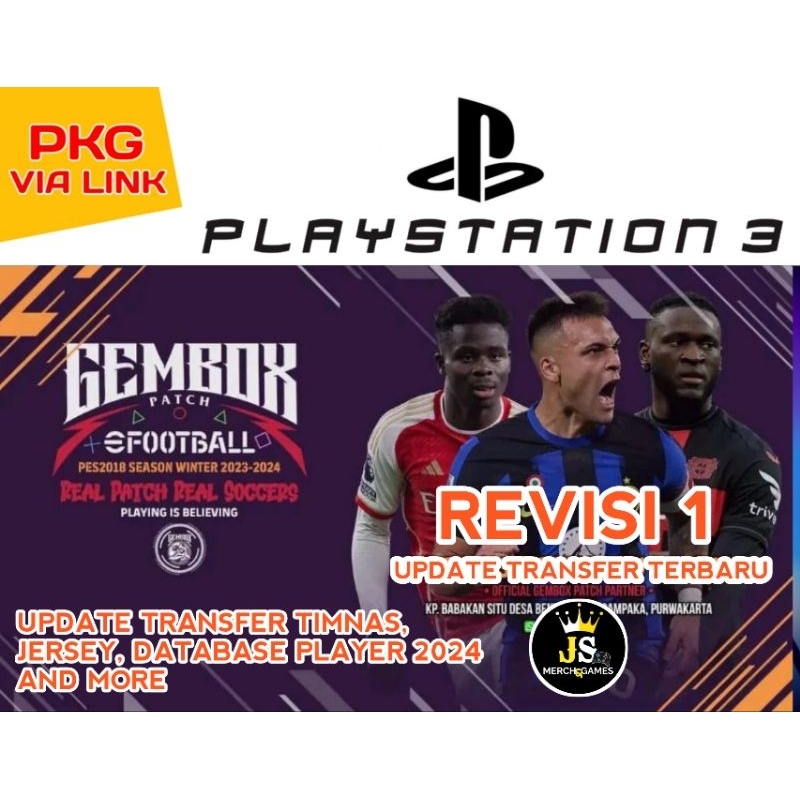 Jual Terbaru Via Link Pes Gembox Patch 2024 Transfer Terbaru Ps3 Cfw