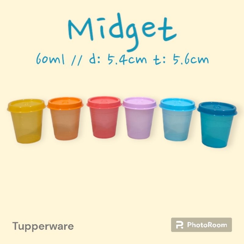 Jual Midget 60ml | wadah toples kecil | tempat serbaguna | wadah snack ...