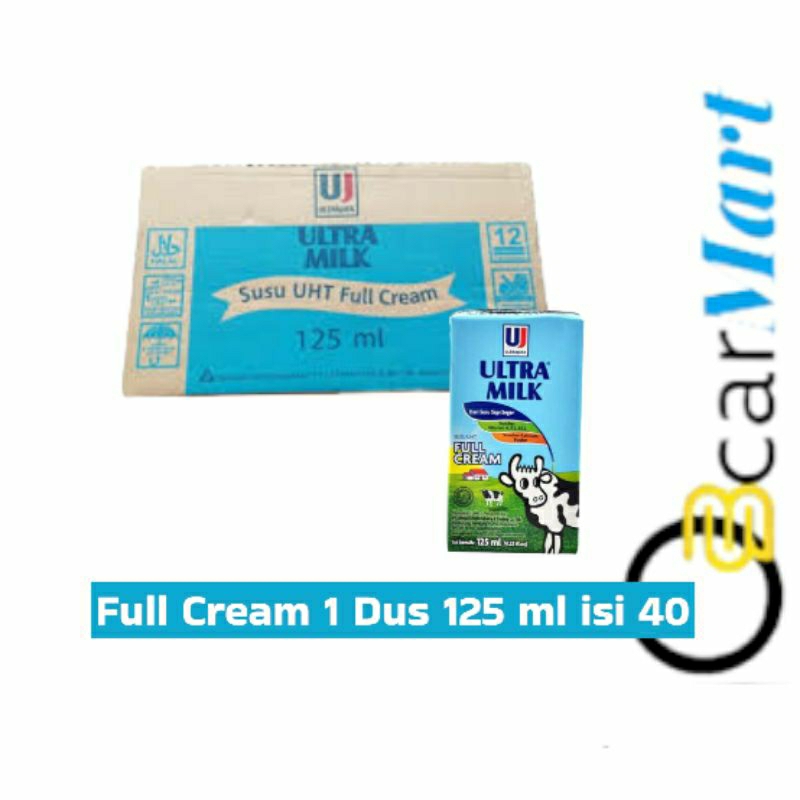 Jual Susu ULTRA MILK 125ml 1 Dus Susu Kotak UHT Full cream Rasa Strawberry Coklat Stroberi ...
