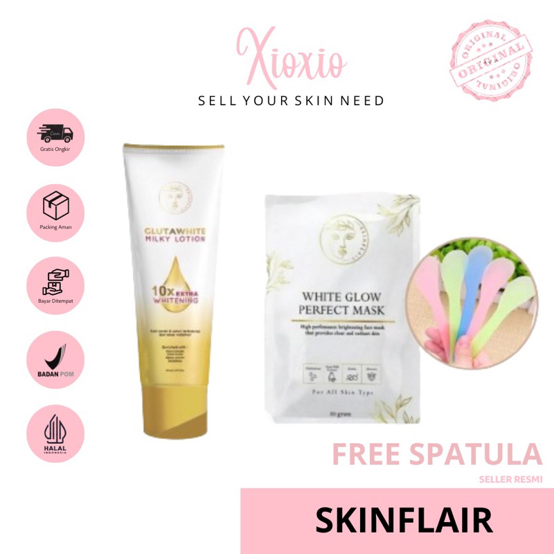 Jual (READY STOK) SKINFLAIR SKINFLAIRE MASKER WHITE GLOW PERFECT MASKS ...