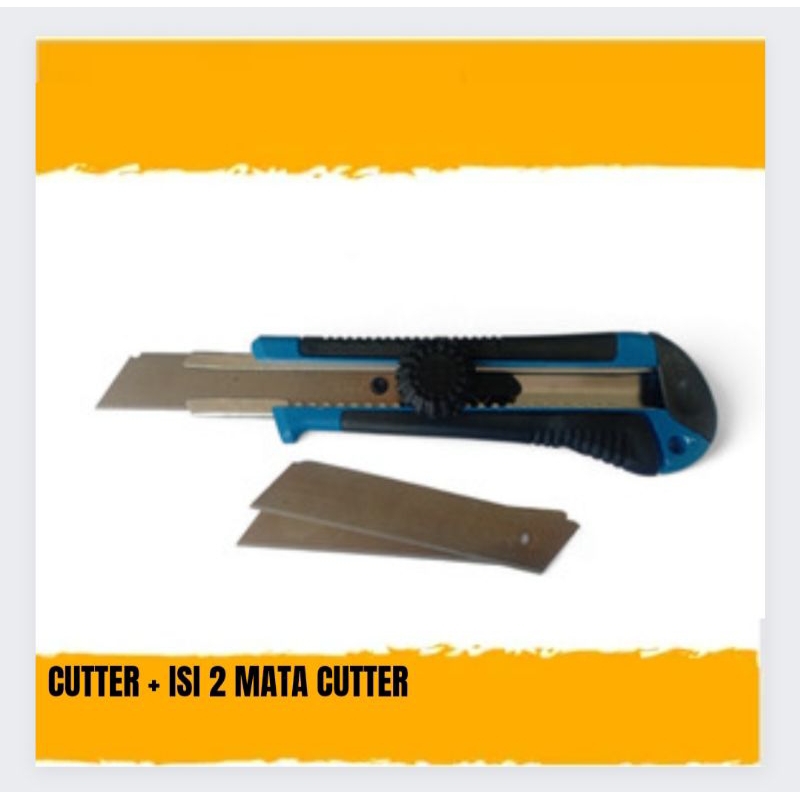 Jual Cutter Culter Pisau Calter Besar 18mm Model Putar | Shopee Indonesia