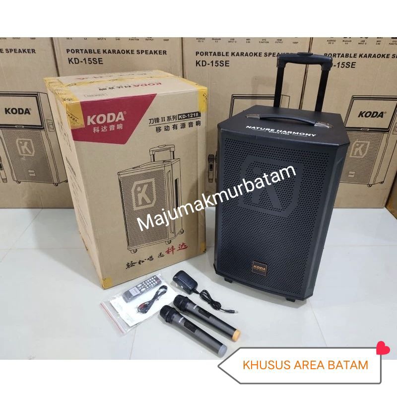 Jual SPEAKER KODA KD 1218 SPEAKER BLUETOOTH KARAOKE 12 INCH | Shopee Indonesia
