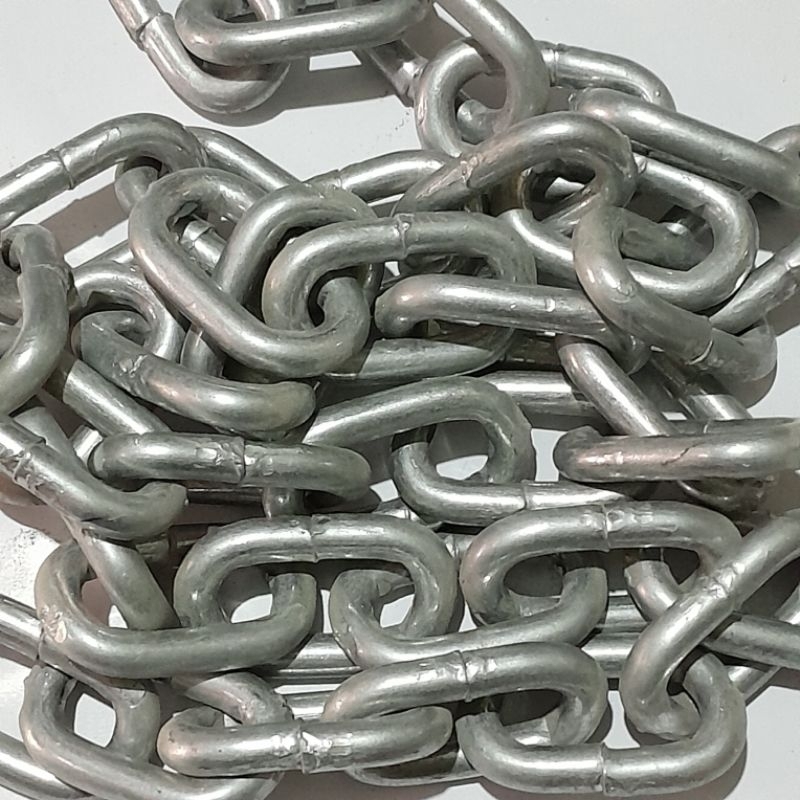Jual rantai besi, rantai kapal, rantai galvanis 6mm (meteran) | Shopee ...
