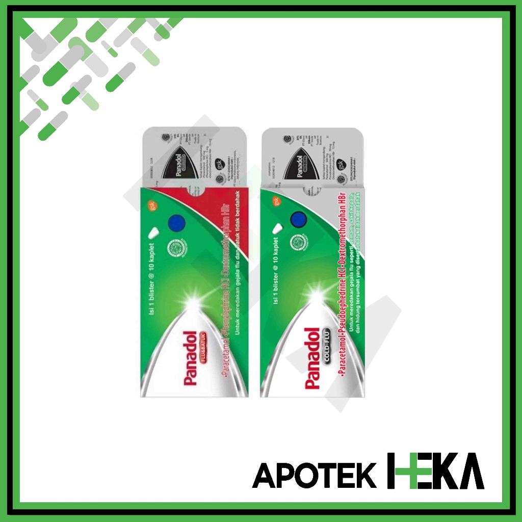 Jual Panadol Cold & Flu Hijau Strip isi 10 Tablet - Flu dan Batuk ...
