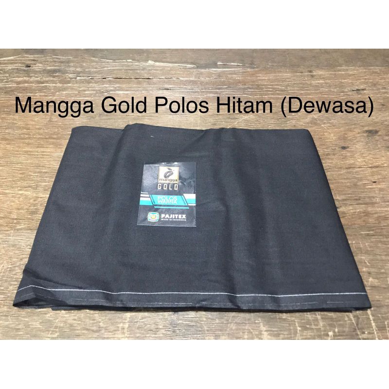 Jual Sarung Mangga Gold Polos Hitam (dewasa) | Shopee Indonesia