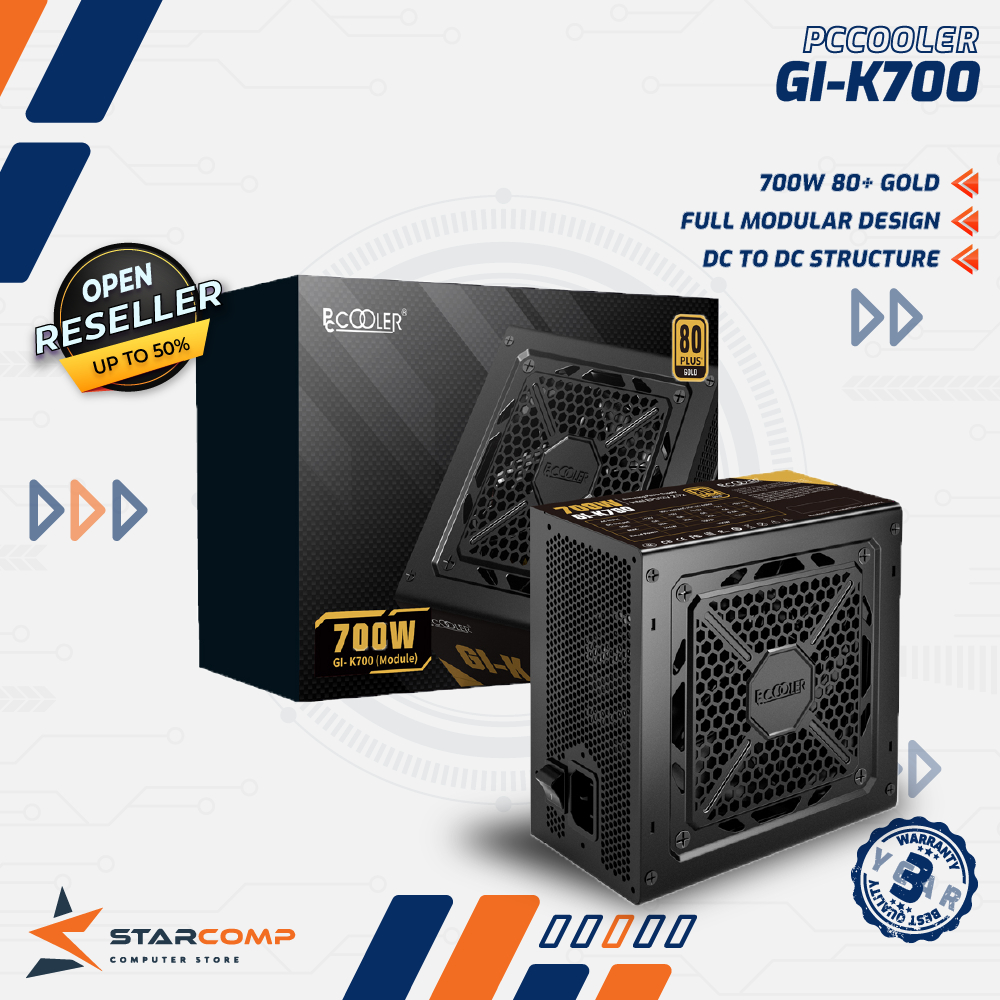 Jual PCCOOLER GI-K700 PSU 700 Watt 80+ Gold Full Modular | Shopee Indonesia