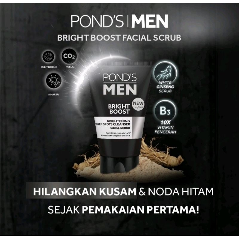 Jual Ponds men face scrub 100 gr - ponds facial foam | Shopee Indonesia