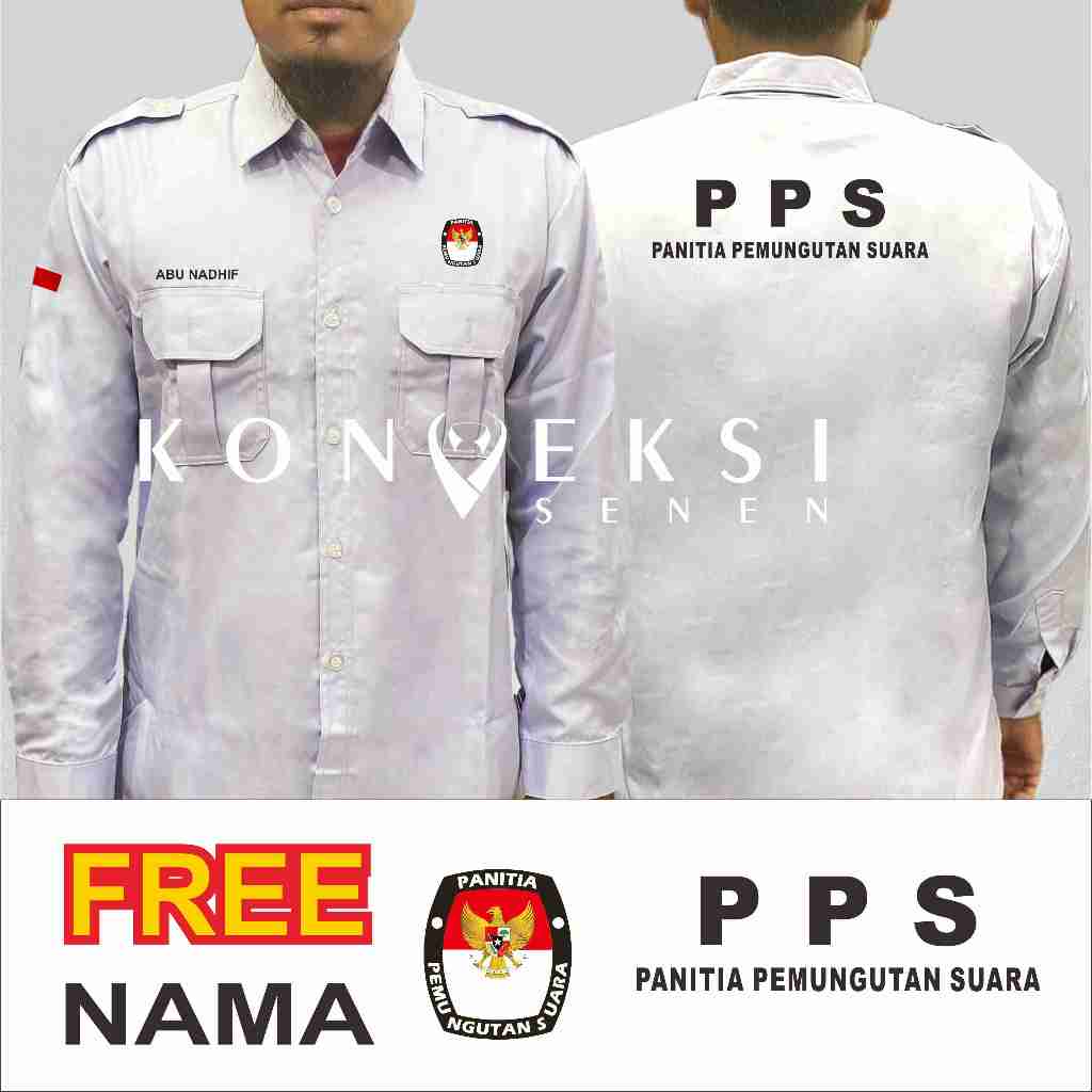 Jual Kemeja PPS baju PPS seragam PPS | kemeja panitia pemungutan suara ...