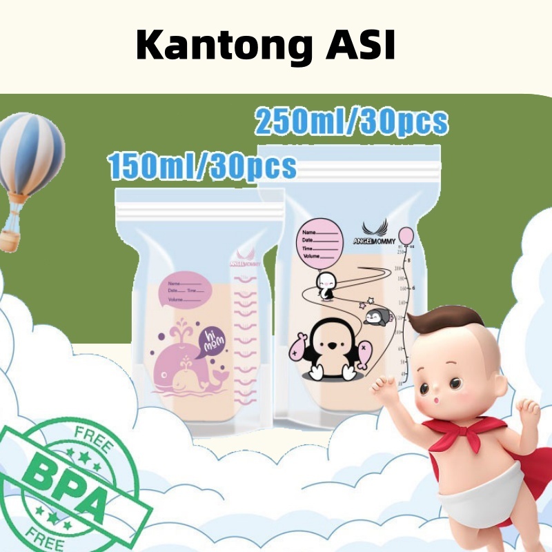 Jual 150ml dan 250ml Kantong ASI Breast Milk Plastik Asi Double Lock ...