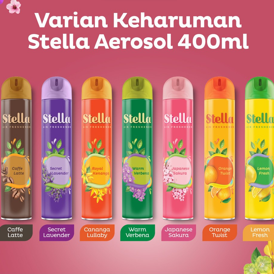 Jual STELLA Air Freshener Aerosol Spray 400 ML / 200ML - Pengharum Ruangan Semprot Parfum'ist ...