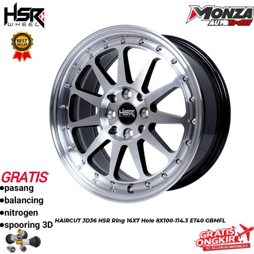 Jual Pelek mobil racing ring 16 jazz,vios,yaris,livina,avanza,mobilio,accord,soluna dll hsr ...