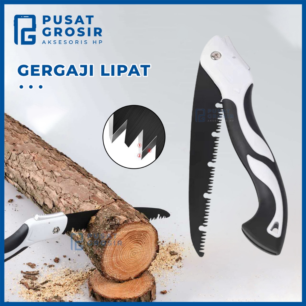 Jual Gergaji Kayu Lipat Perkakas Portable Folding Wood Hand Saw Graji ...