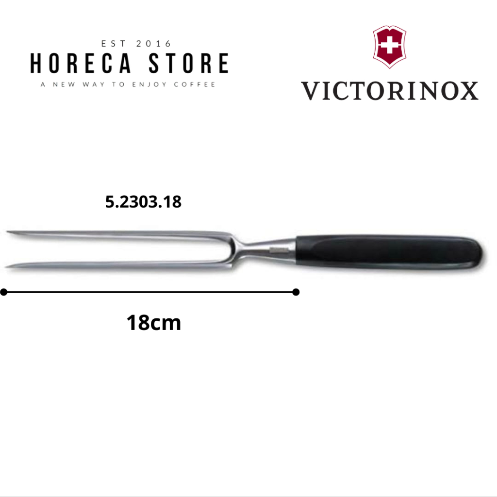 Jual ORIGINAL Victorinox Carving Fork Forged 18cm Black Handle / Garpu ...