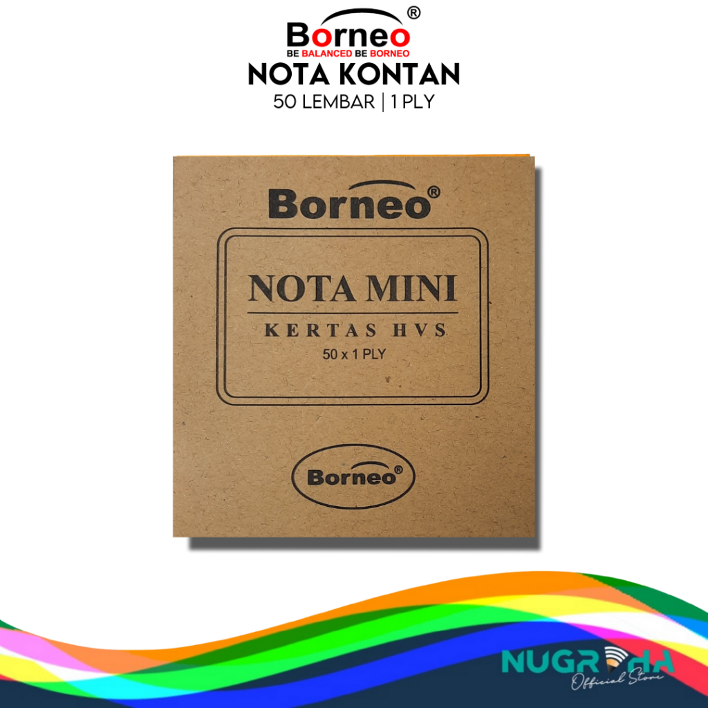 Jual NOTA MINI NCR 25 2 PLY 1 PLY LEMBAR BORNEO | Shopee Indonesia