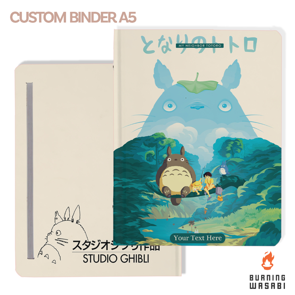 Jual Binder Studio Ghibli Totoro Anime Aesthetic A5 20 ring 6 ring ...