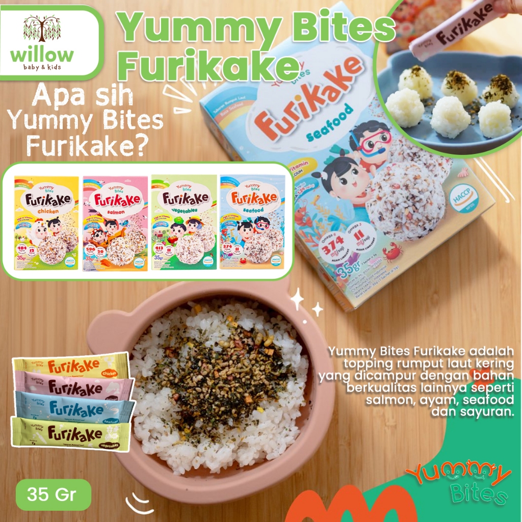 Jual Makanan Bayi - Yummy Bites Furikake 35Gr | Shopee Indonesia
