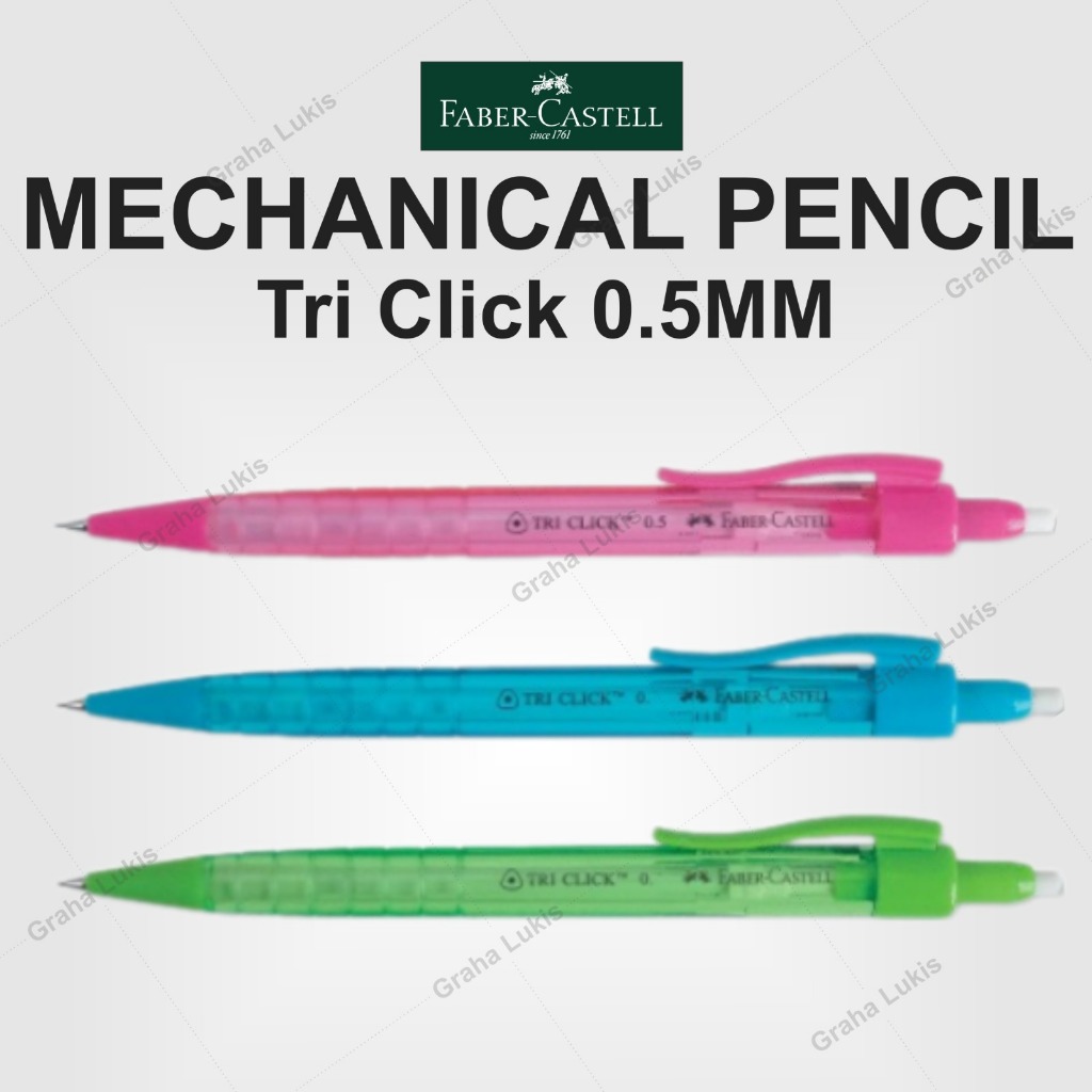 Jual Faber-Castell Mechanical Pencil Tri Click 0.5MM | Shopee Indonesia