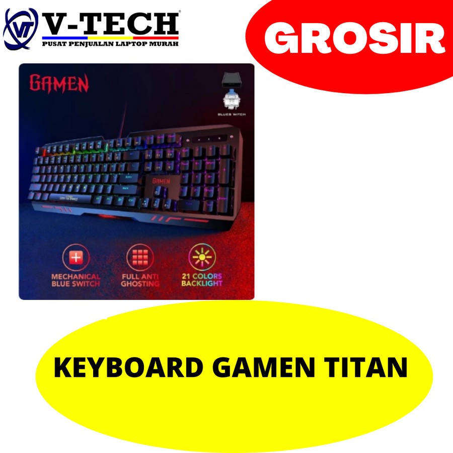 Jual KEYBOARD GAMEN TITAN | Shopee Indonesia