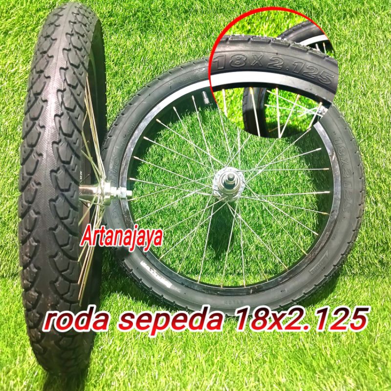 Jual Roda sepeda 18x2.125 swallow sudah di pasang ban 18x1.25 produk ...