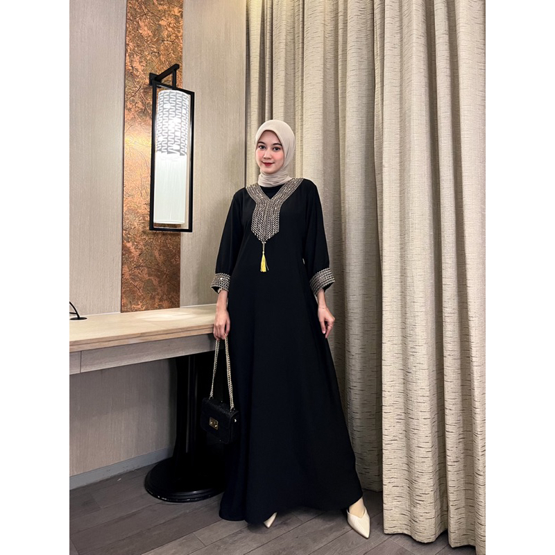 Jual Abaya Humaira Black | Shopee Indonesia