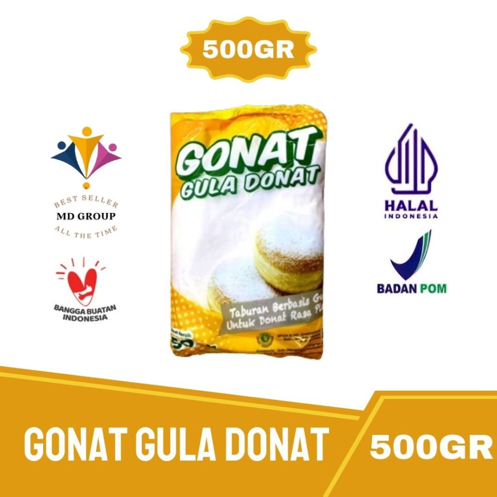 Jual GONAT GULA DONAT 500 gr Gula Tabur Gula Dingin Icing Sugar ...