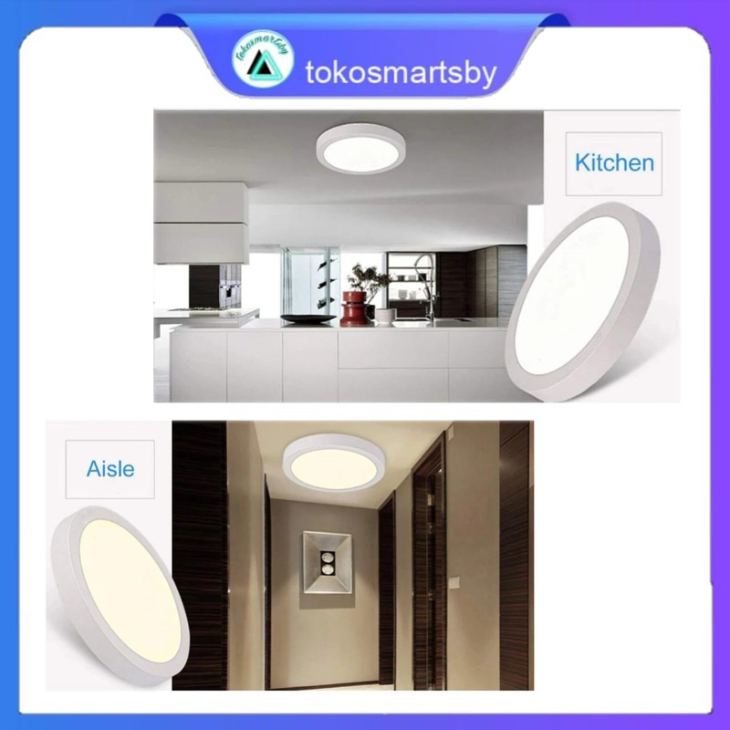 Jual LAMPU DOWNLIGHT LED PANEL OB BULAT 12W OUTBOW ROUND Kuning | Shopee Indonesia