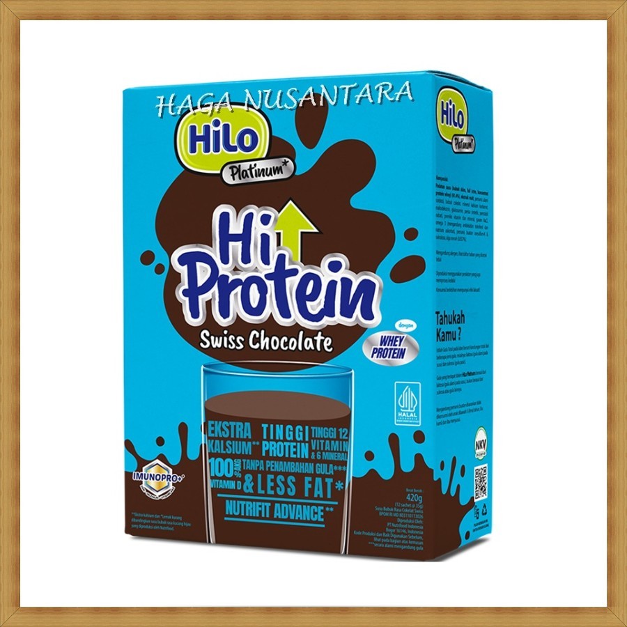 Jual HiLo Platinum Hi Protein Swiss Chocolate 420 gr | Hilo Protein ...