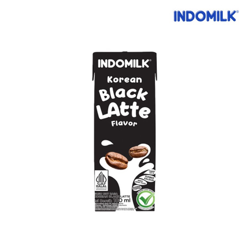 Jual SUSU UHT INDOMILK KOREAN BLACK LATTE | Shopee Indonesia
