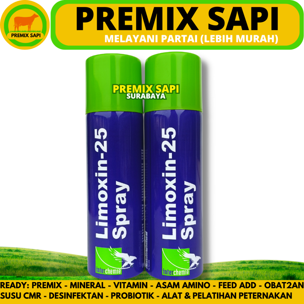 Jual LIMOXIN 25 SPRAY - LIMOXIN SPRAY - SEMPROT LUKA HEWAN - LUAR PULAU ...