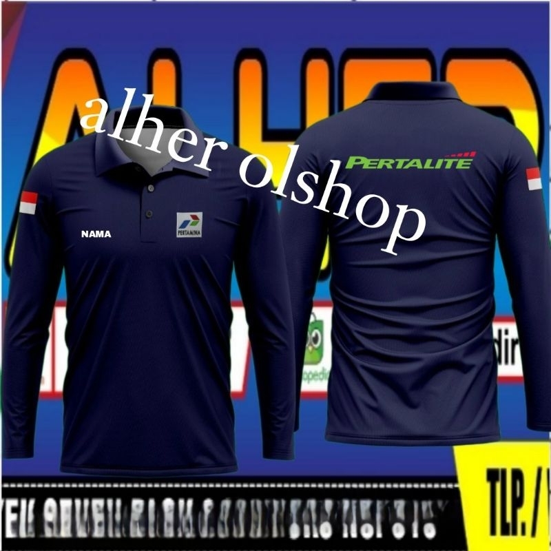 Jual lengan panjang Kaos PERTAMINA pertalite baju Pertamina pertalite ...
