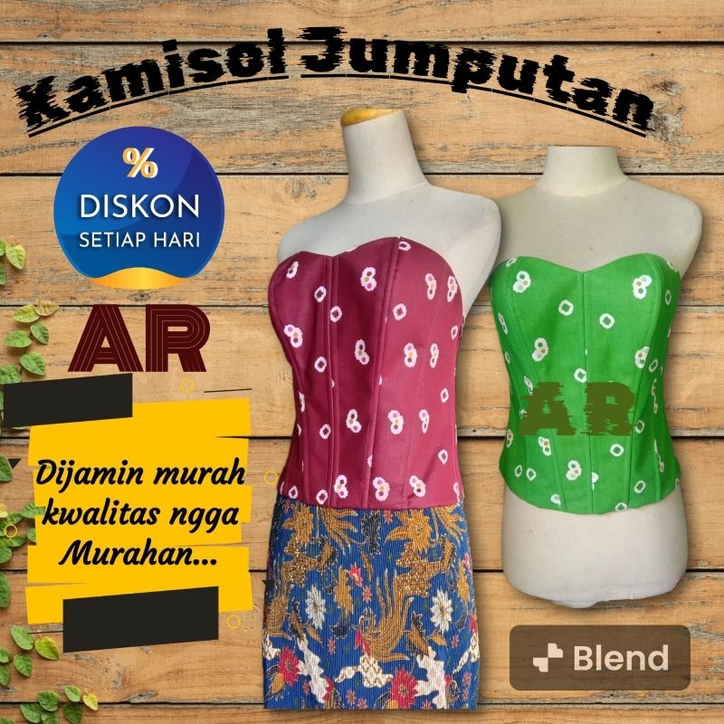 Jual Kamisol / Bustier / Kemben Motif Batik jumputan | Shopee Indonesia