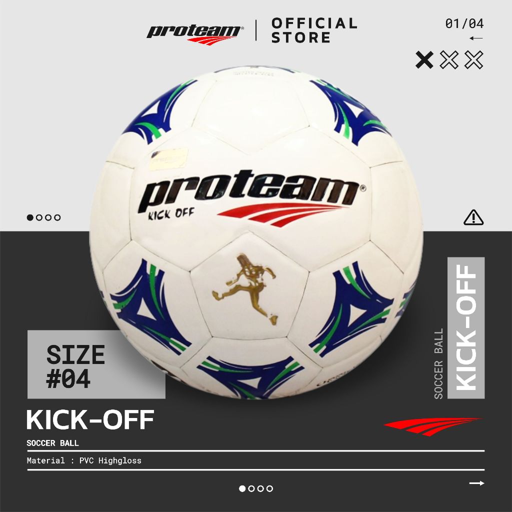Jual Proteam Bola Sepak Kick Off Size 4 | Shopee Indonesia