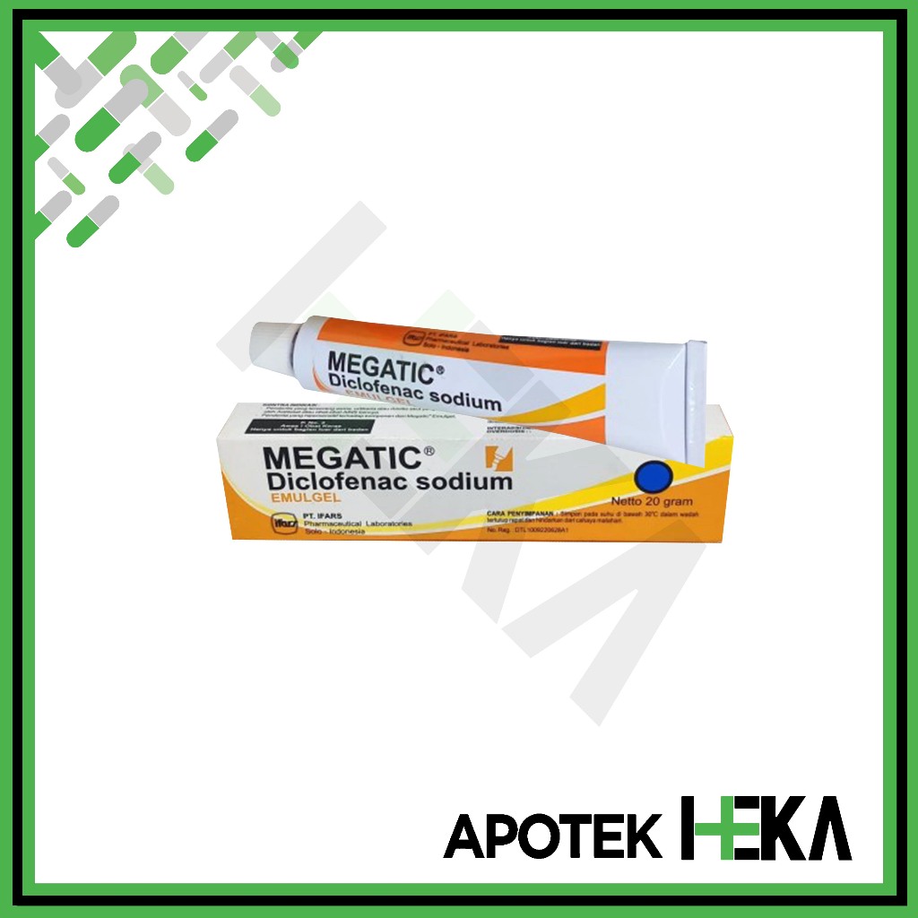 Jual Megatic Emulgel Tube 20 g - Gel Pereda Nyeri [JAKSEL] | Shopee ...