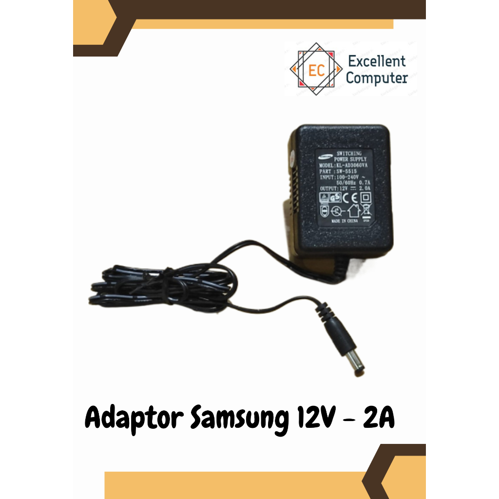Jual Adaptor Samsung 12V - 2A Baru [ Adaptor CCTV, Modem, dll ...