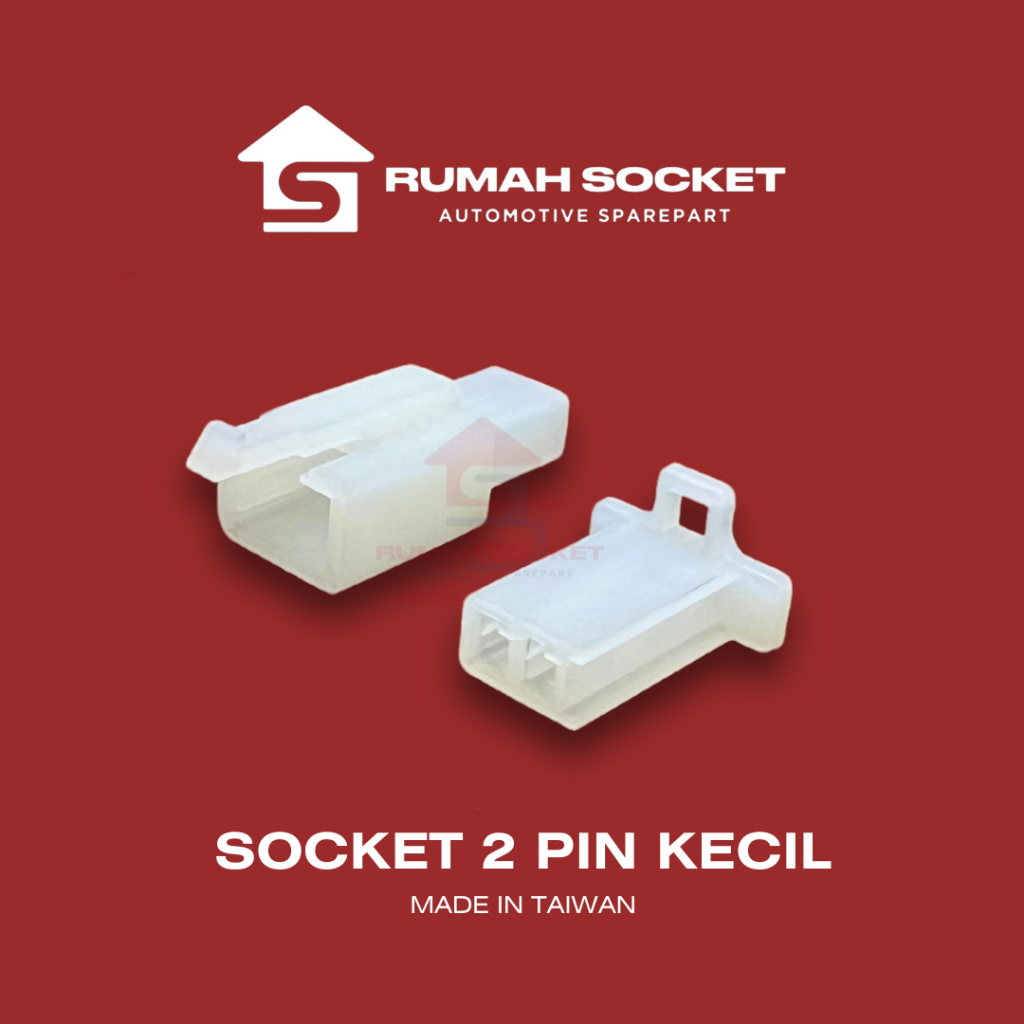 Jual SOCKET MINI MOTOR 2 PIN KAKI / RUMAH SKUN SOKET MALE FEMALE NYLON ...