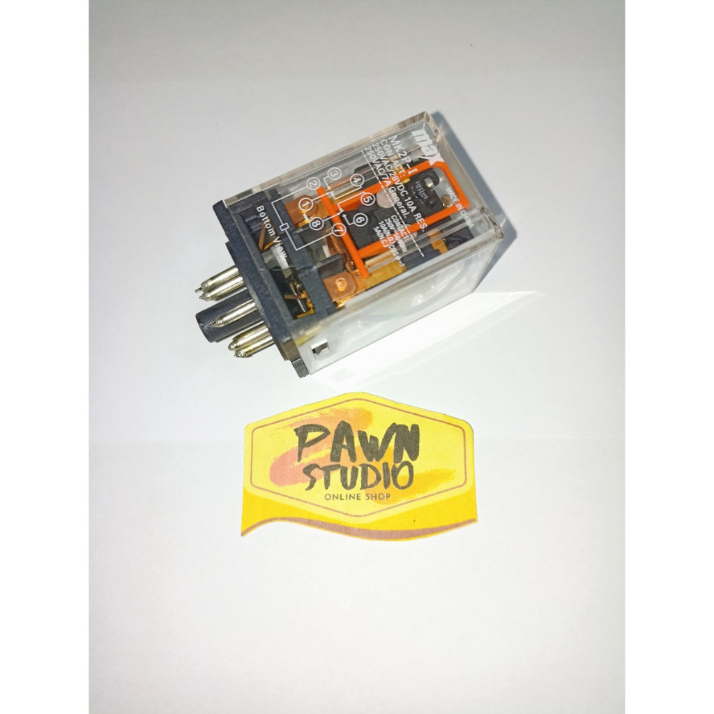 Jual Relay VAC 8p 8 pin 8 Kaki Bulat 220V AC 10A MK2P & Soket Relay 8 pin | Shopee Indonesia