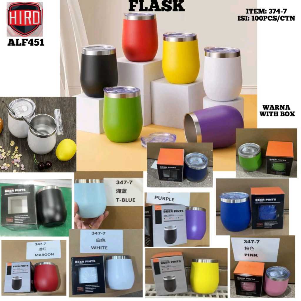 Jual gelas mug thermos telur egg flash indihe kode 374-7 satuan ...