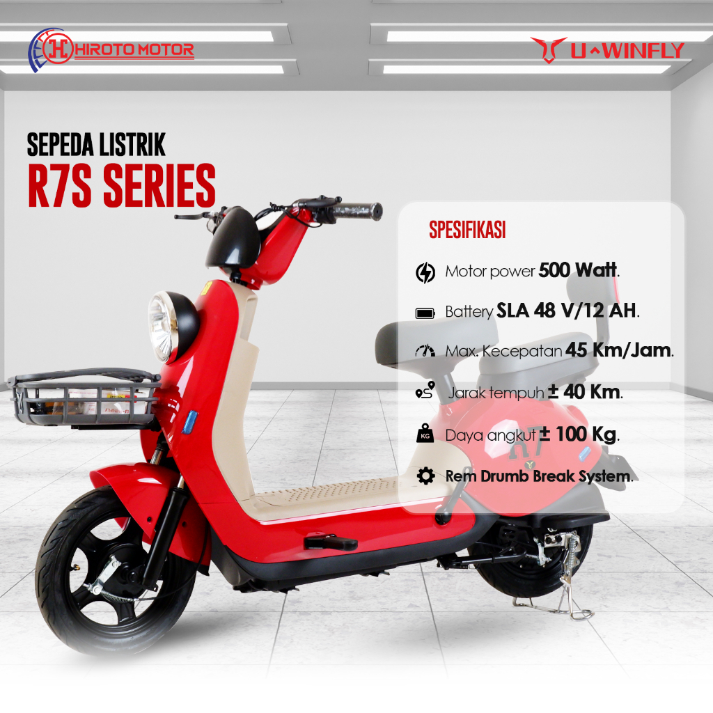 Jual Sepeda Listrik Uwinfly R7S New Uwinfly Redfish 7S (R7S). GARANSI ...