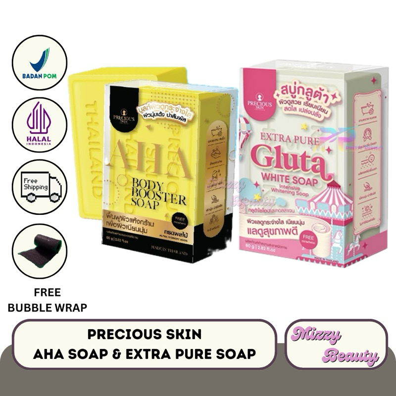 Jual PRECIOUS SKIN AHA BODY SOAP 80 GR / PRECIOUS SKIN EXTRA PURE GLUTA ...