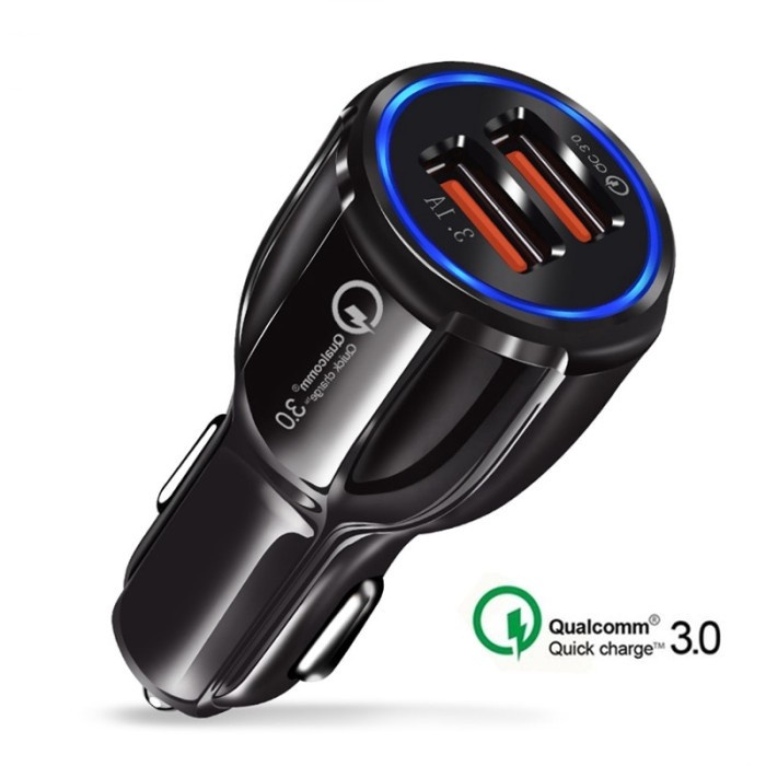 Jual Fast Charger Mobil Quick Car Charger Casan Mobil Qualcomm 3.0 ...